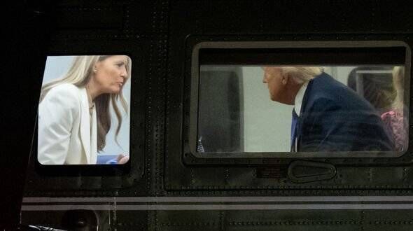Donald Trump's furious three-word outburst at Melania caught on camera