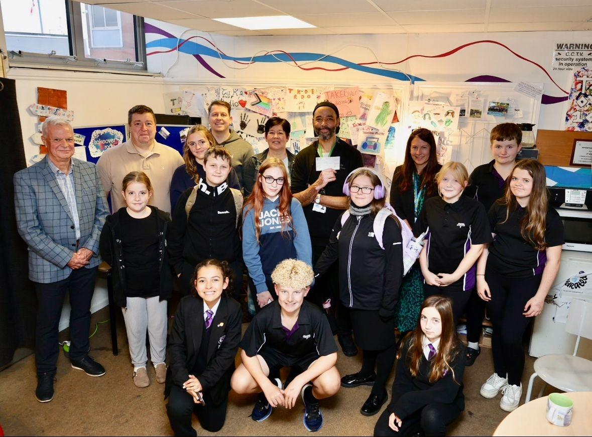 Generous donation to Takeover Radio 106.9 at ATTFE College