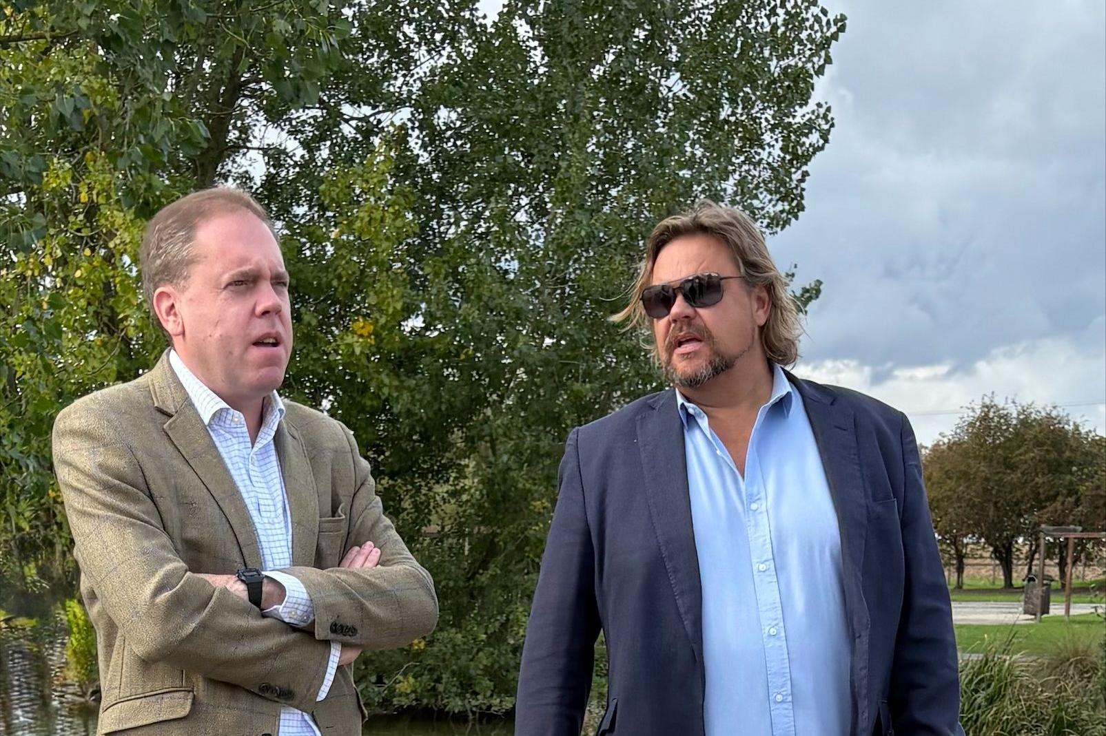 Charlie Dewhirst MP sees enhancements and plans for Skirlington Coast