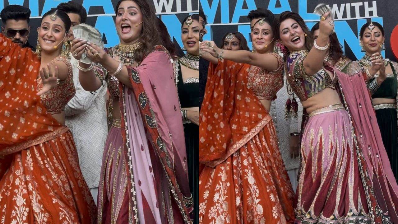 Pati Patni Aur Panga: Hina Khan and Isha Malviya get lucky with the fun joota-churai at Avika ...