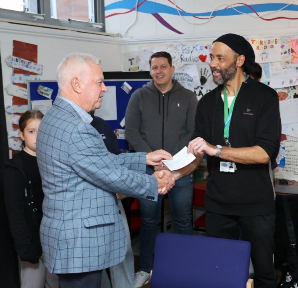 Generous donation to Takeover Radio 106.9 at ATTFE College