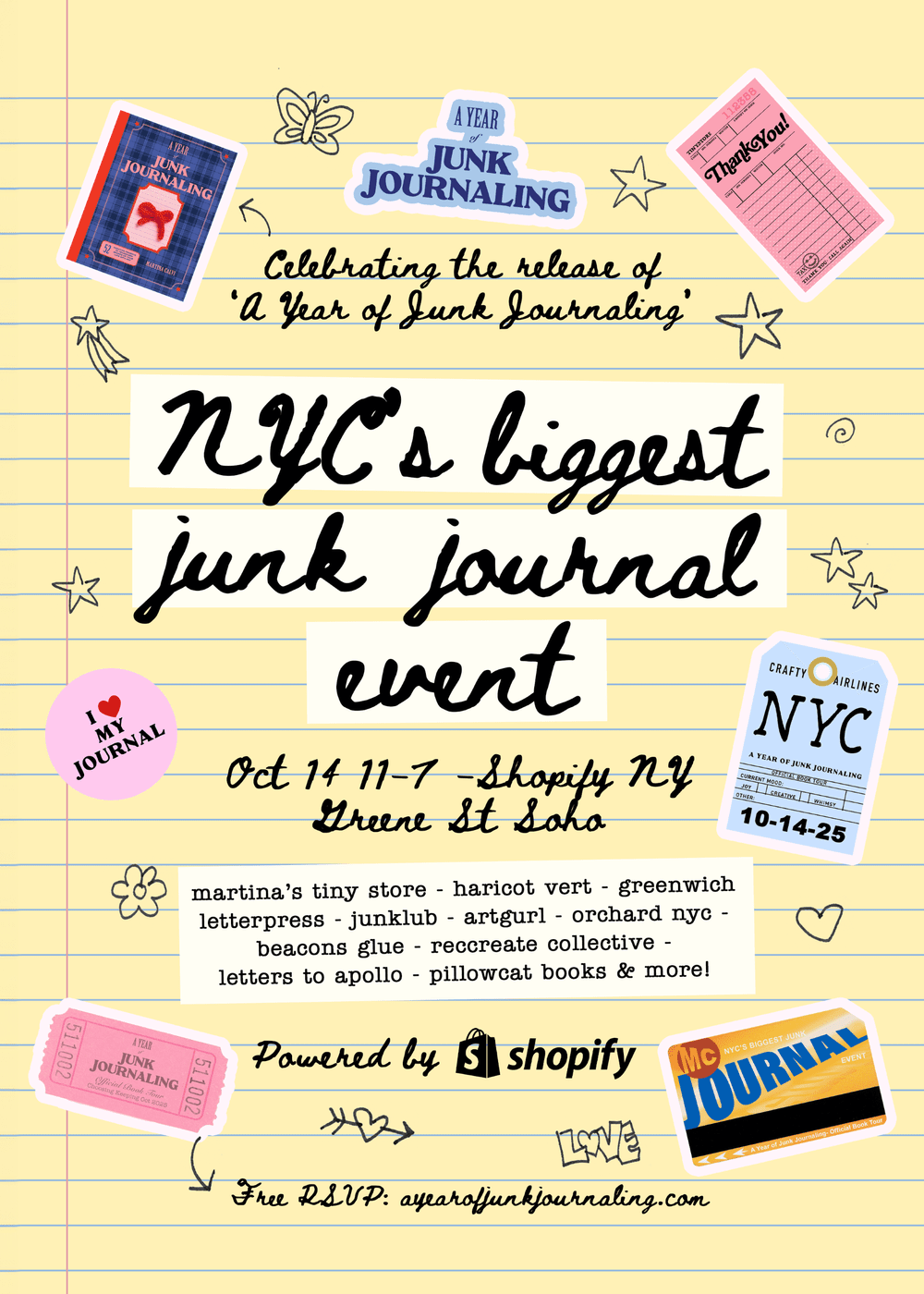 NYC'S BIGGEST JUNK JOURNAL EVENT, NYC