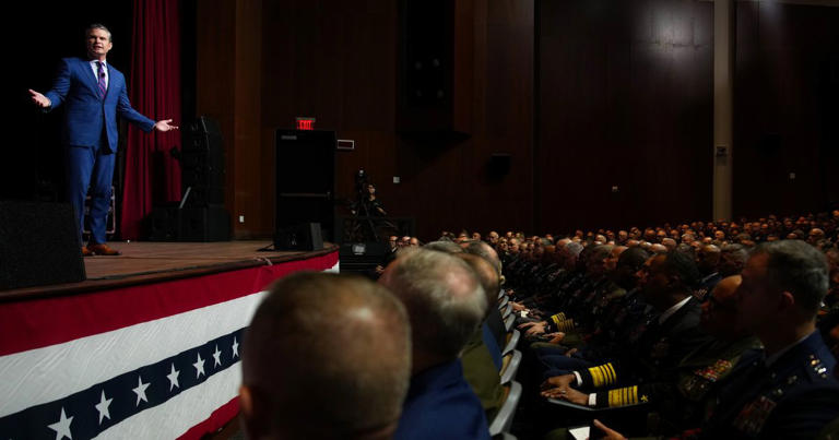 Hegseth Tells Generals and Admirals: 'If the Words I'm Speaking Today ...