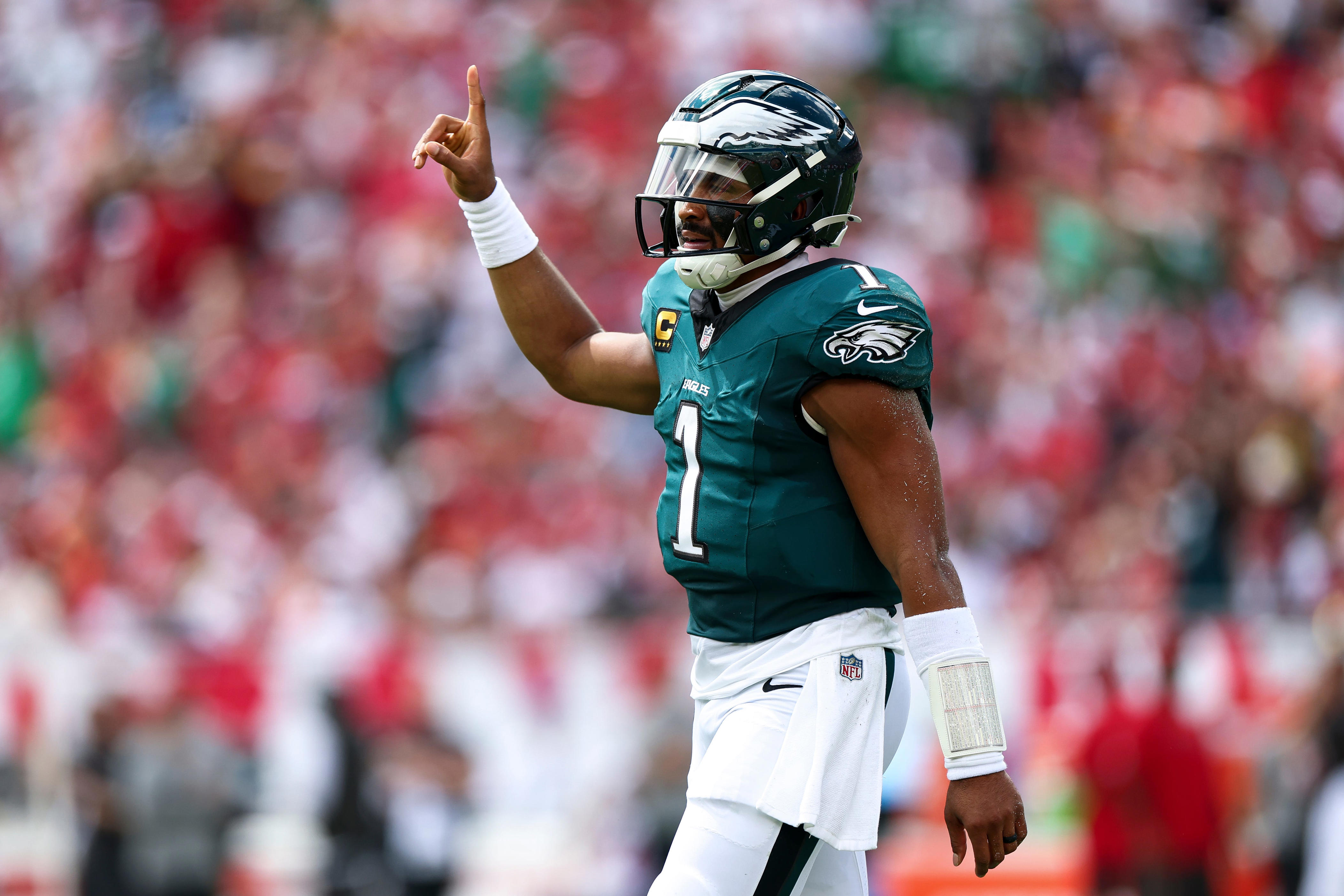 Jalen Hurts shares his thoughts on A.J. Brown's postgame social media post