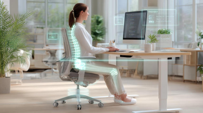 Faça isso para melhorar a postura sentado durante o trabalho