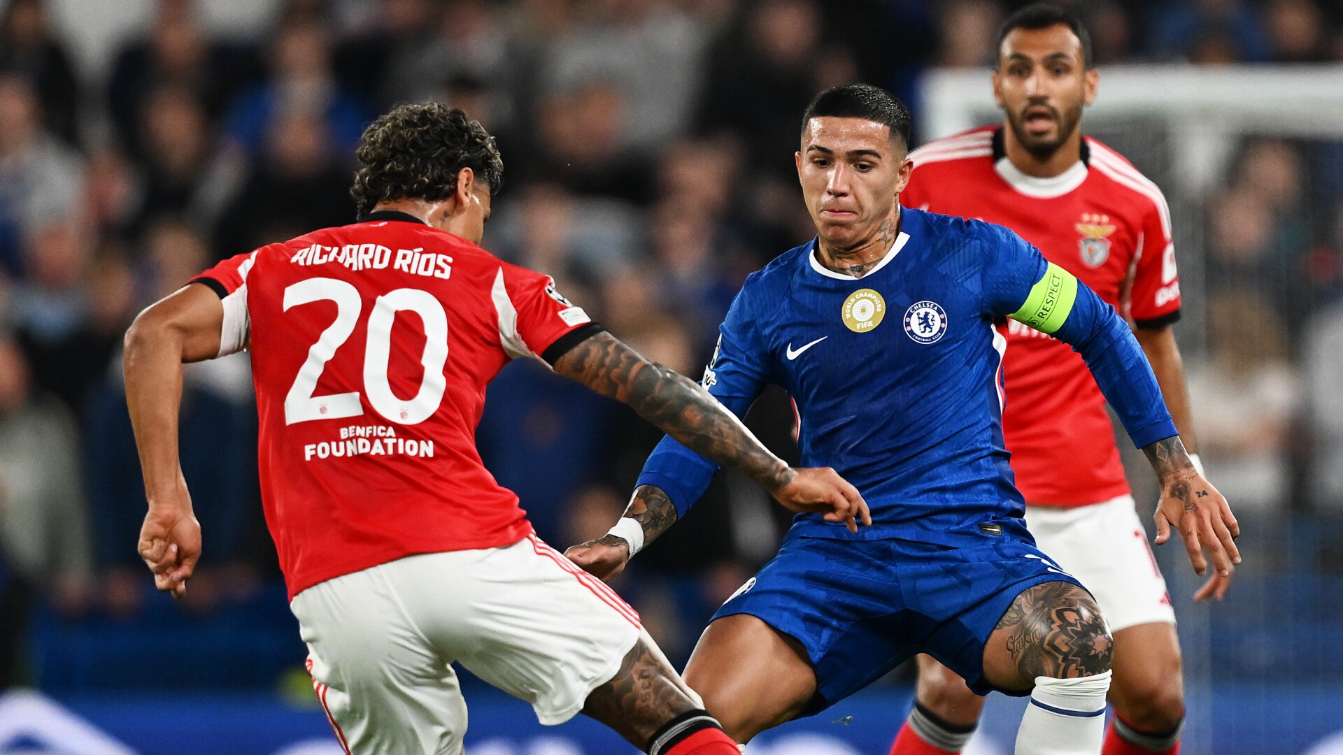Chelsea 1-0 Benfica: Blues ride own goal to win, Joao Pedro sent off late