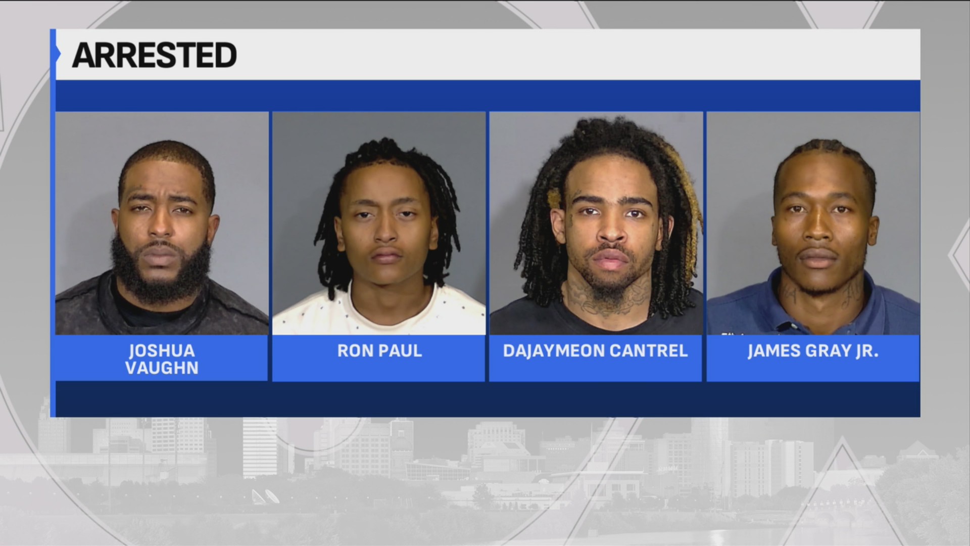4 arrested after reported shooting in downtown Indianapolis