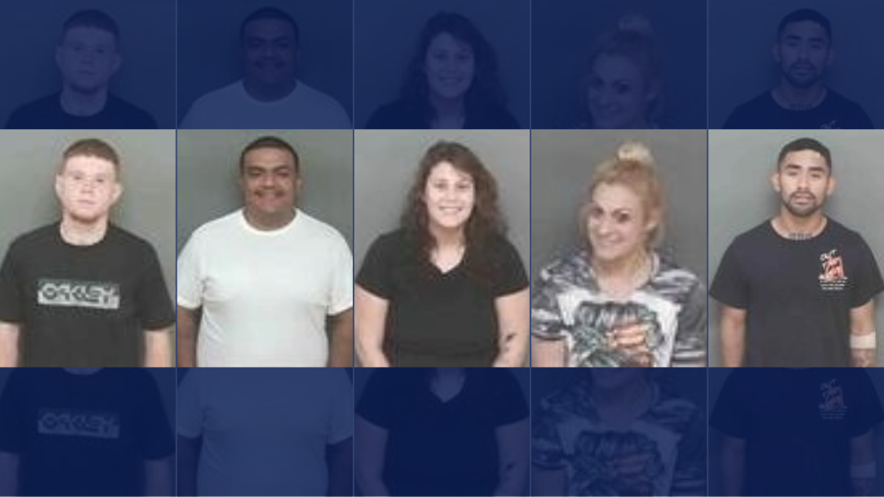 5 arrested, meth seized in Lee County drug bust