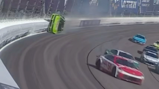 Someone Tell This Driver Wall-Riding Physics In NASCAR Got Patched