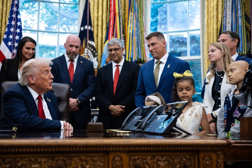 Awkward moment Trump asks confused childhood cancer survivors if they ...