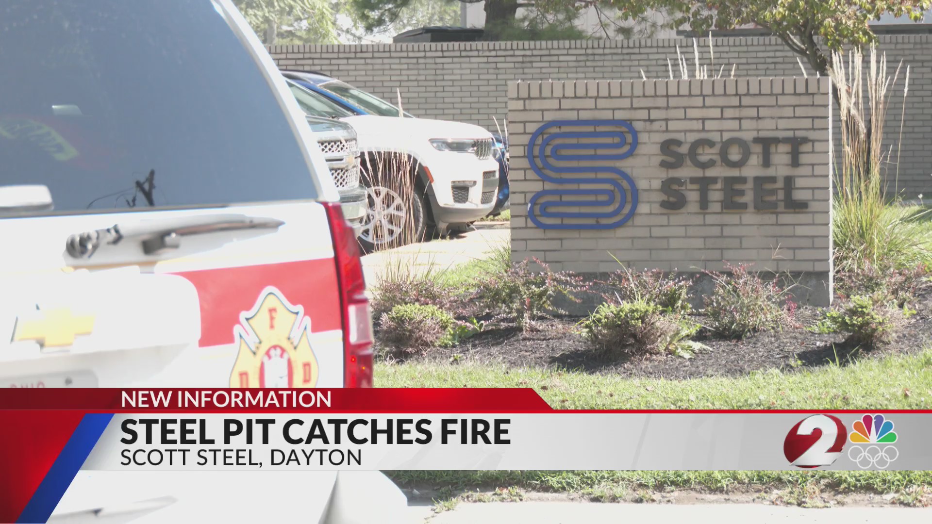 Scott Steel catches fire