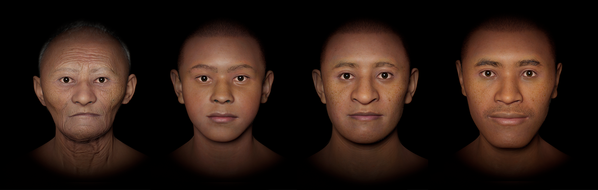Scientists have digitally removed the 'death masks' from four Colombian ...