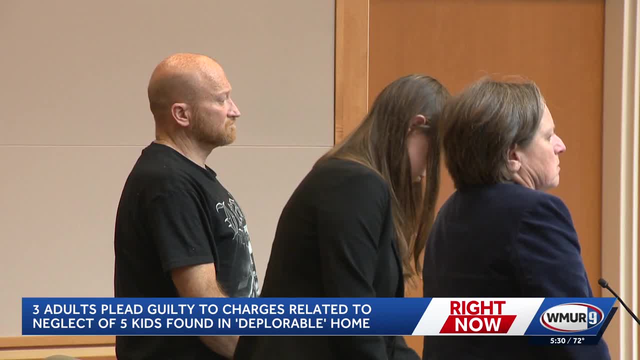 3 adults plead guilty after children found in 'deplorable' home
