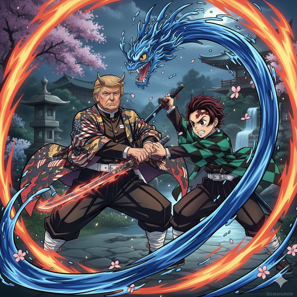 ¿Efecto Demon Slayer? Donald Trump amenaza con aranceles del 100% a ...