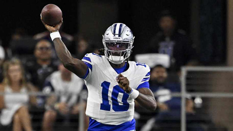 Cowboys' Joe Milton has viral catch session with fan who wasn't ready ...