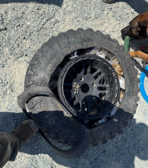 Border Patrol seizes over 50 pounds of meth hidden in UTV spare tire
