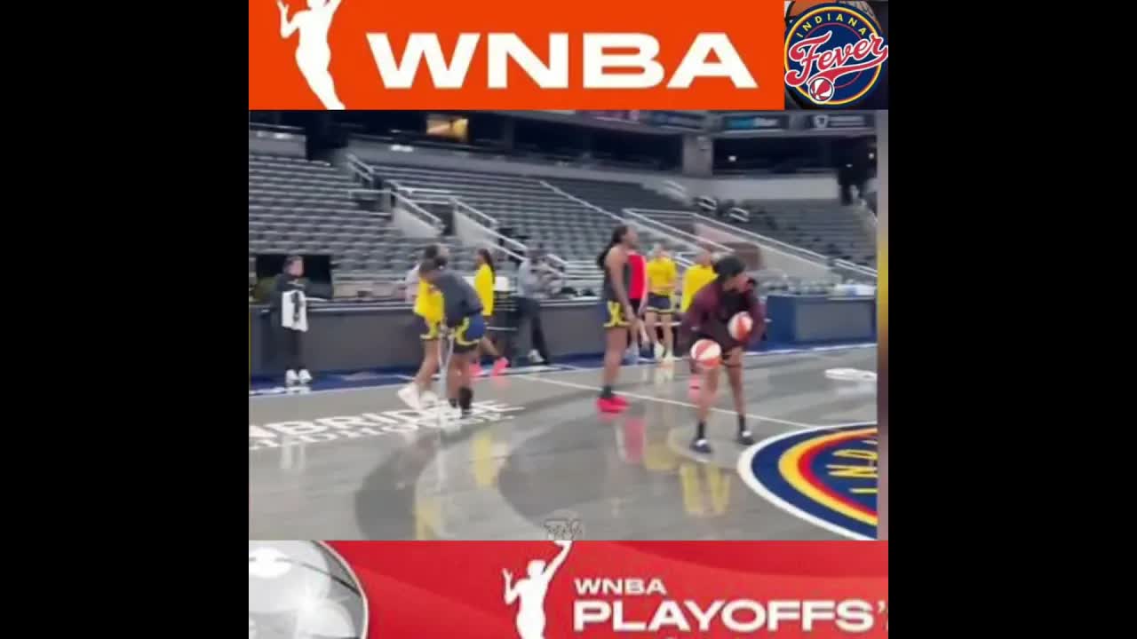 Indiana Fever back-to-back half court shots during WNBA playoffs