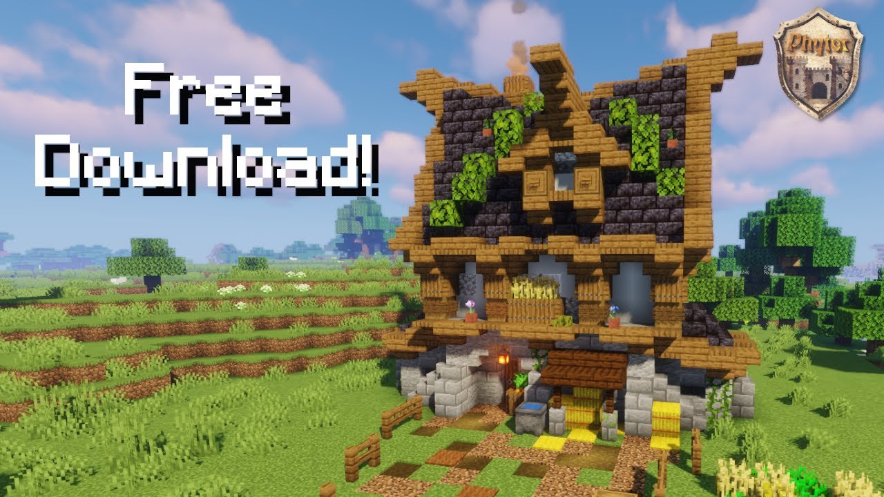 Minecraft Tutorial: How to Build a Medieval House