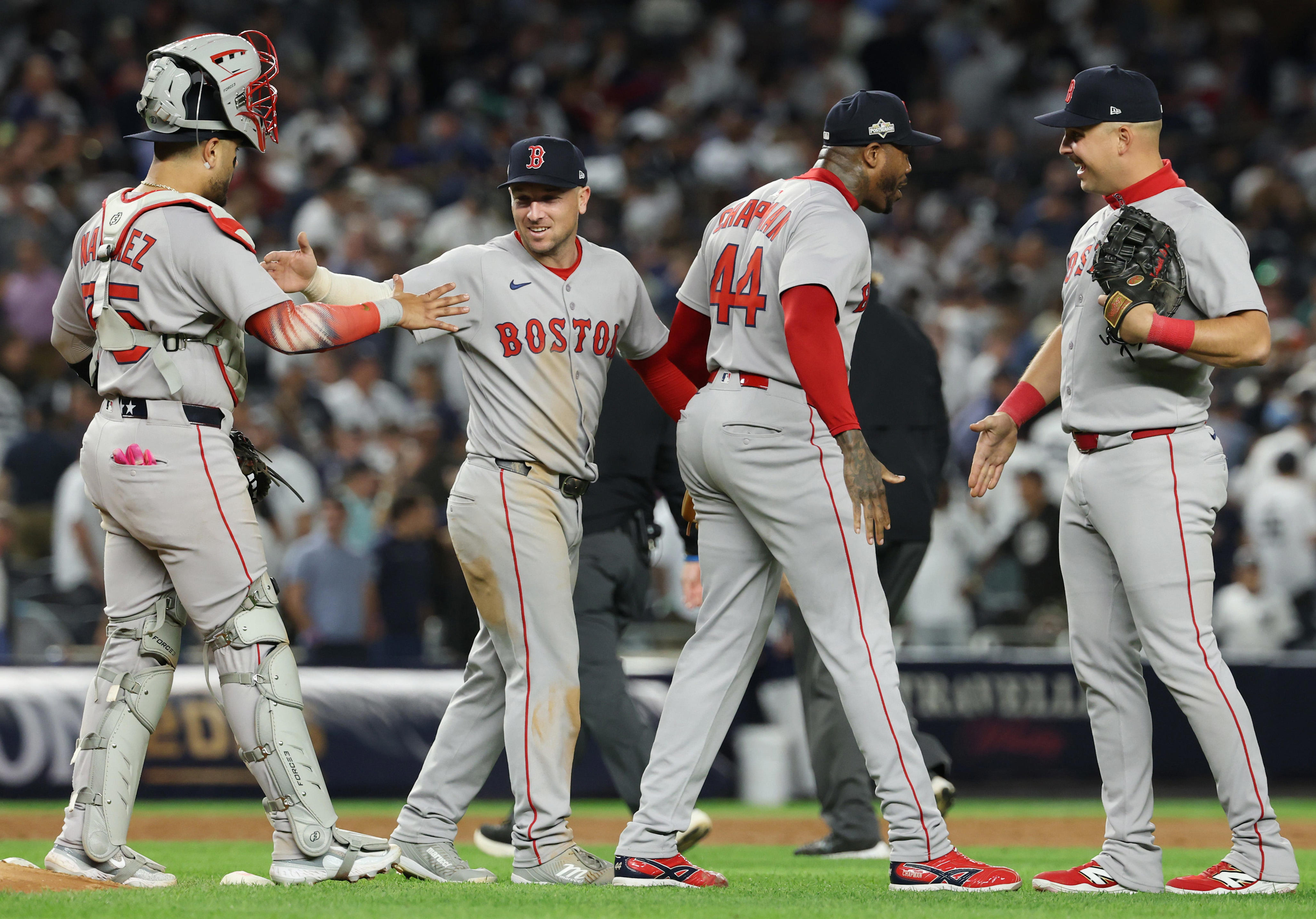 Red Sox suffocate Yankees to open MLB playoffs, immediately push NY to ...