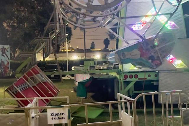 Carnival Ride Carriages Snap Off and Come Crashing Down in Terrifying Video