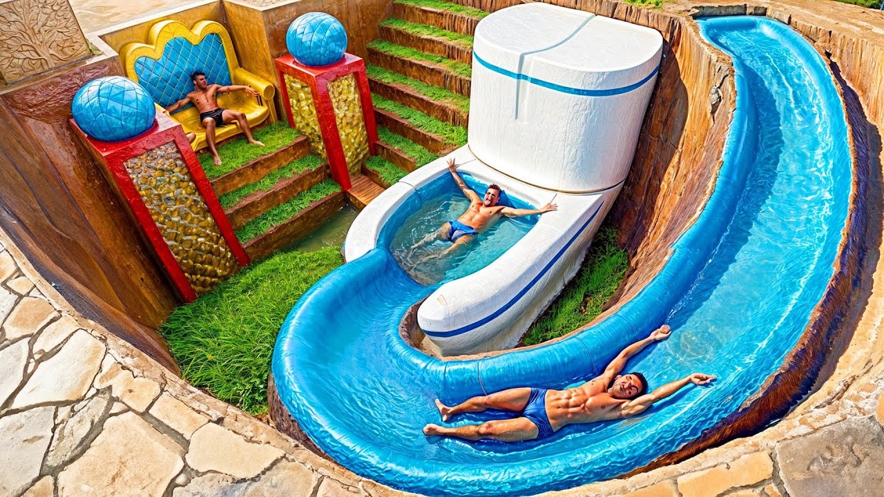 Building an epic underground water slide