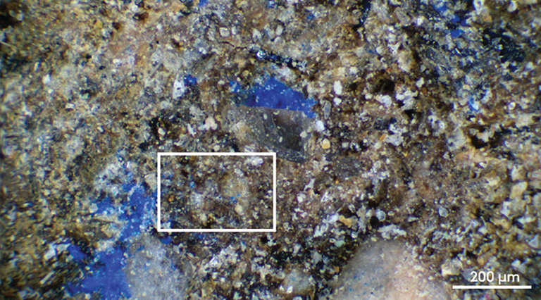 Ancient stone in Germany holds oldest blue pigment in Europe. ‘Ground ...