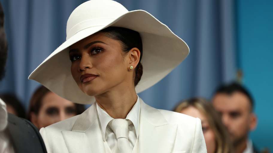Zendaya Makes Red Carpet Return in Must-See Metallic Look for Designer Show