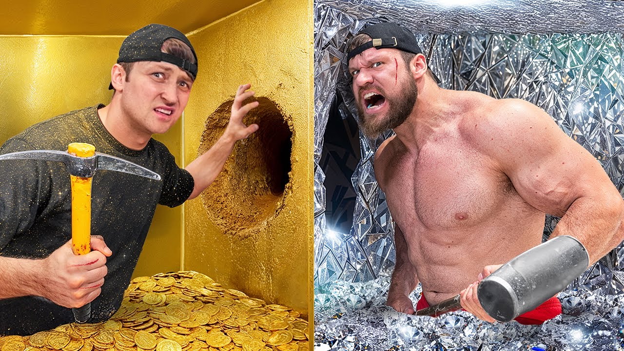 100 layers of gold vs 100 layers of diamonds