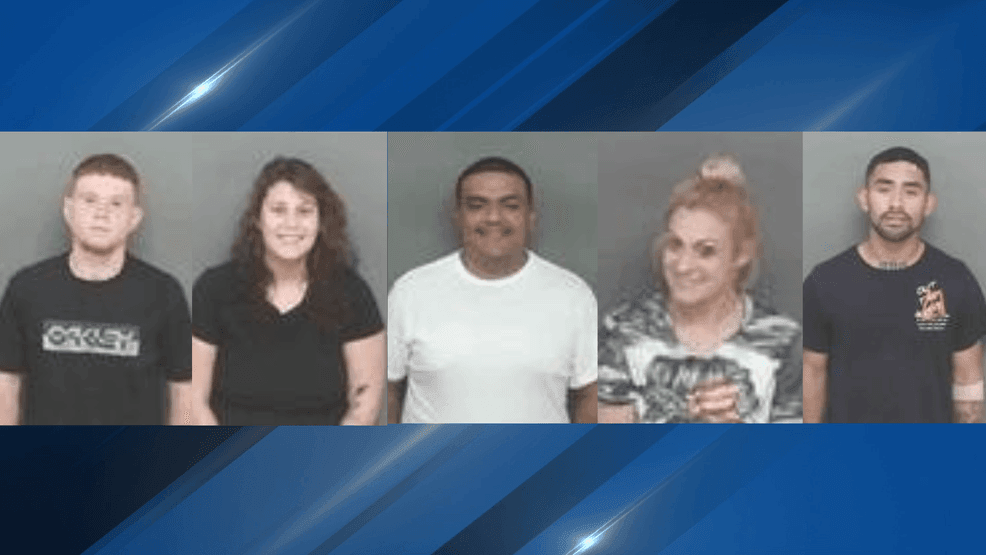 Five arrested in Lee County drug bust, 106 grams of meth seized