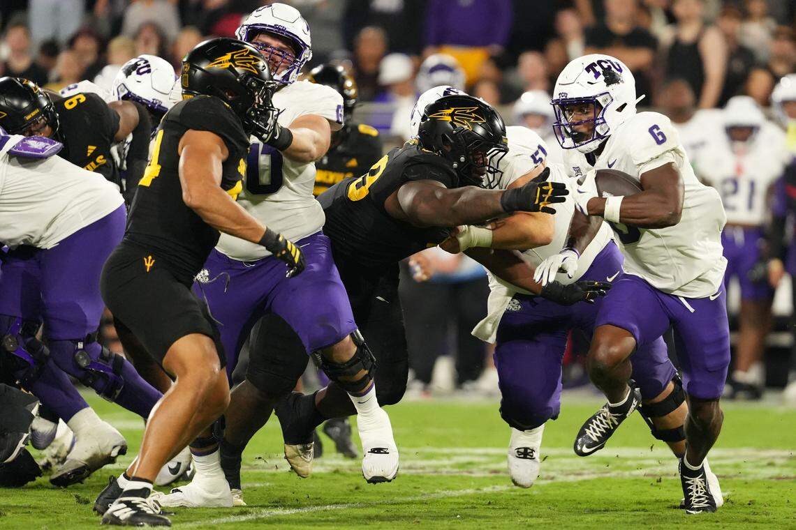 TCU's offensive line eager to get back on track - or shake-up could be ...