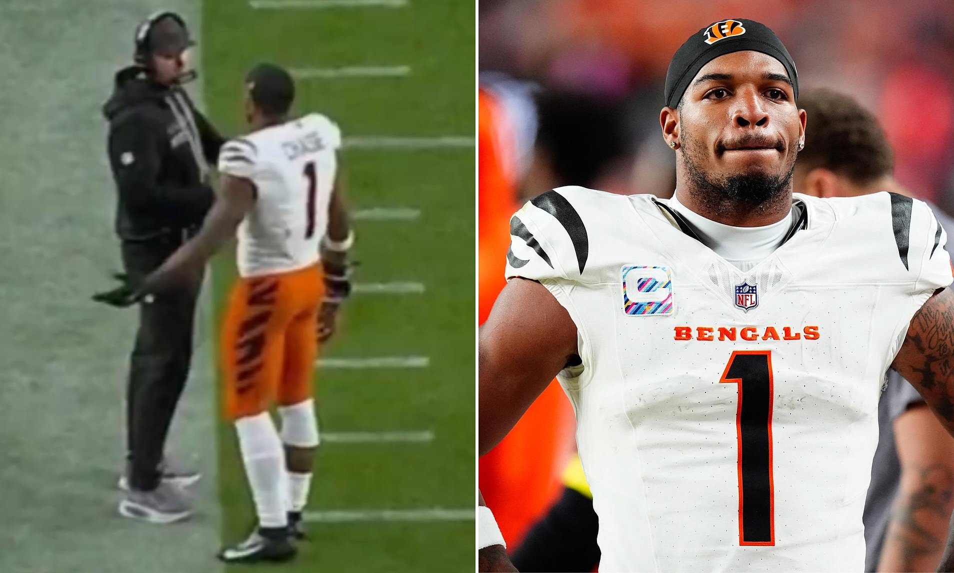 Outrageous moment NFL star explodes at head coach in sideline meltdown ...