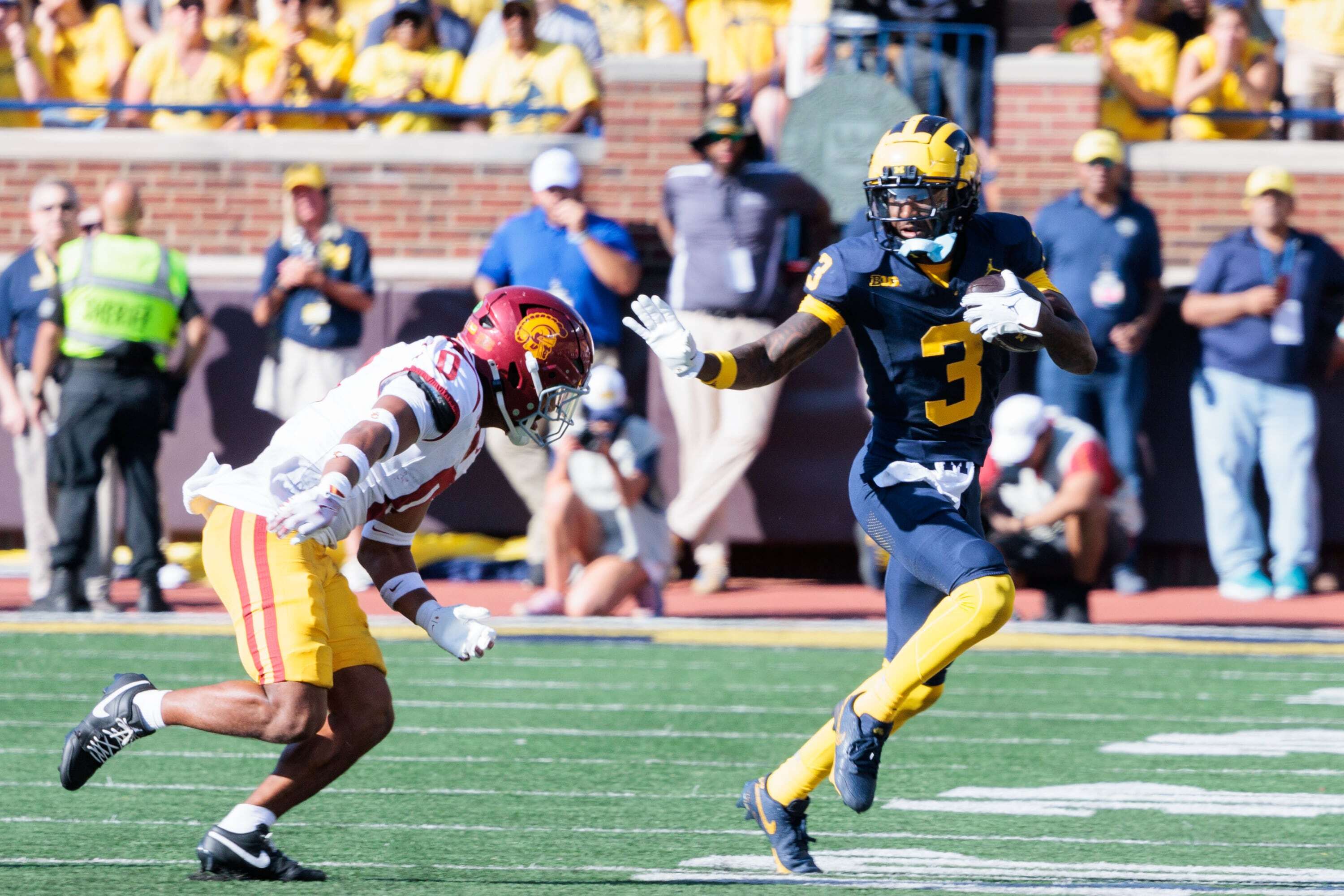 Michigan’s Fred Moore works overtime to reclaim playing time at receiver