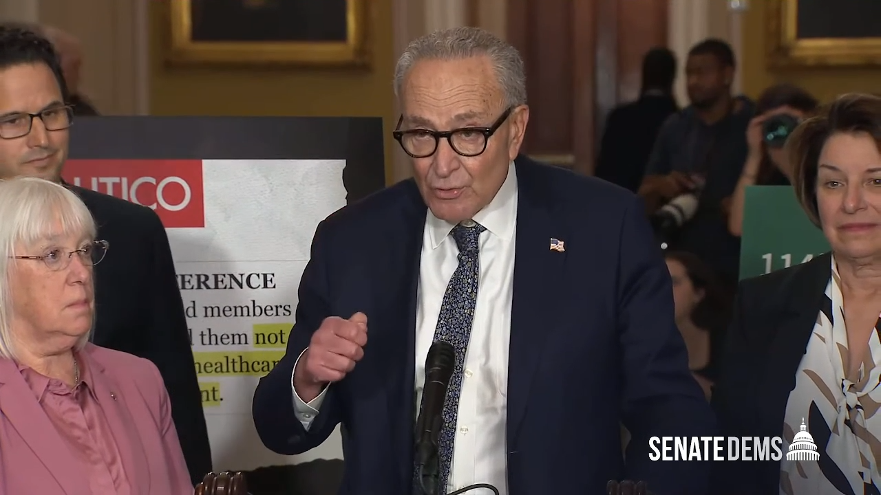 'It's Their Shutdown': Chuck Schumer Puts His Foot Down, Sends Stern ...
