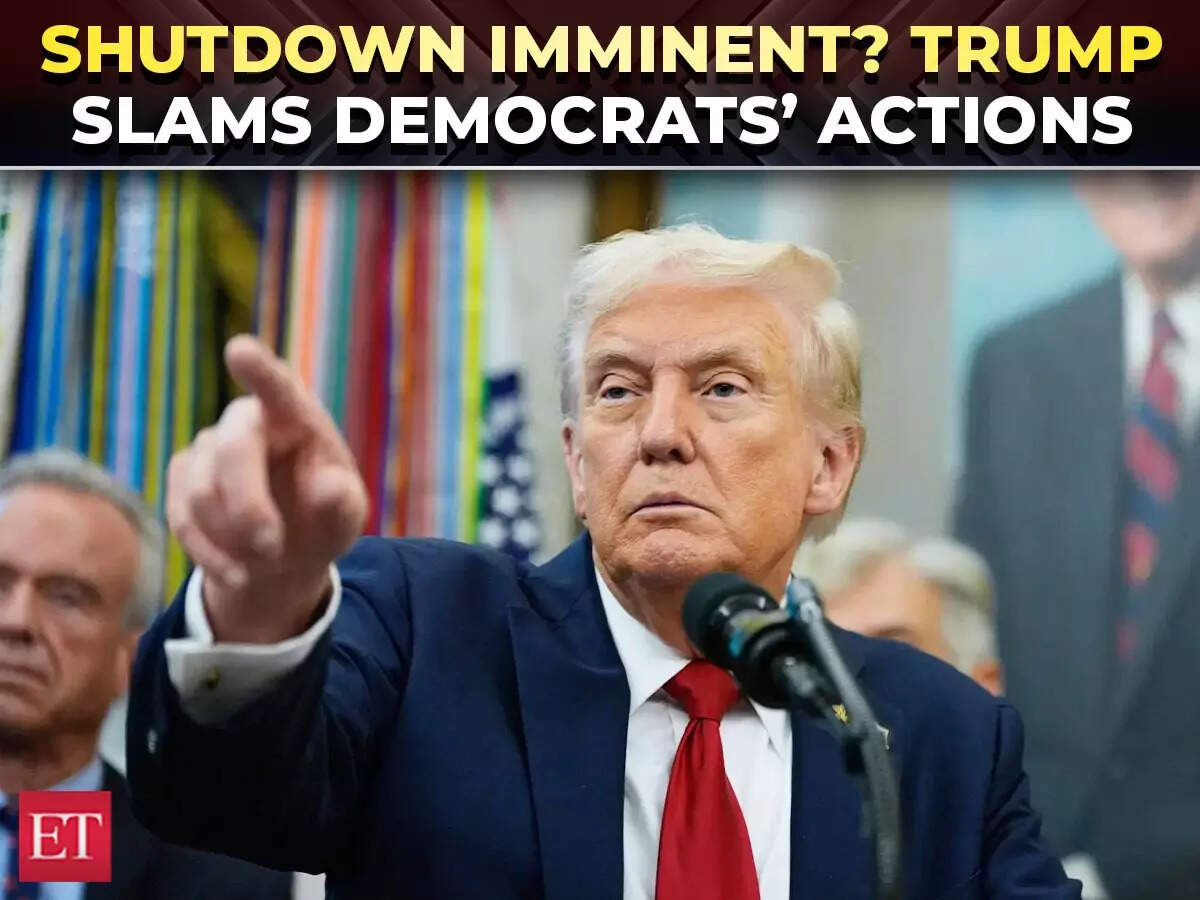‘Shutdown is coming soon’: Trump blames Democrats for possible federal ...