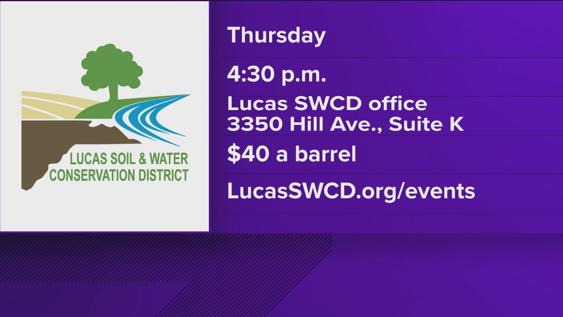 Lucas Soil and Water Conservation District offers events for upcoming ...