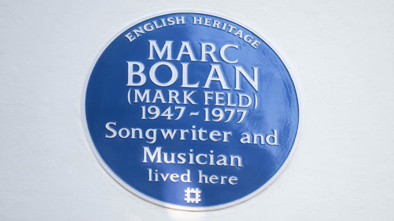 Blue plaque unveiled at Marc Bolan's former home