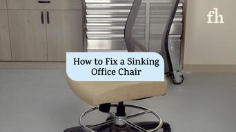 How to Fix a Sinking Office Chair