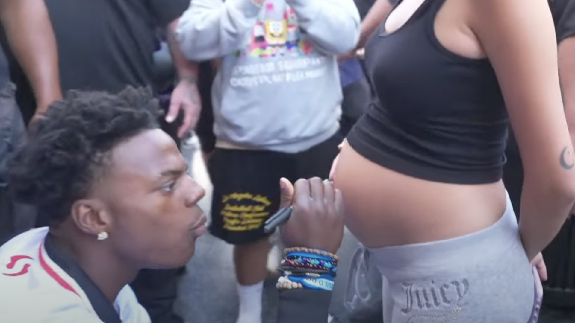 IShowSpeed Signs Pregnant Woman's Stomach, Jokes to Father 'That's My ...