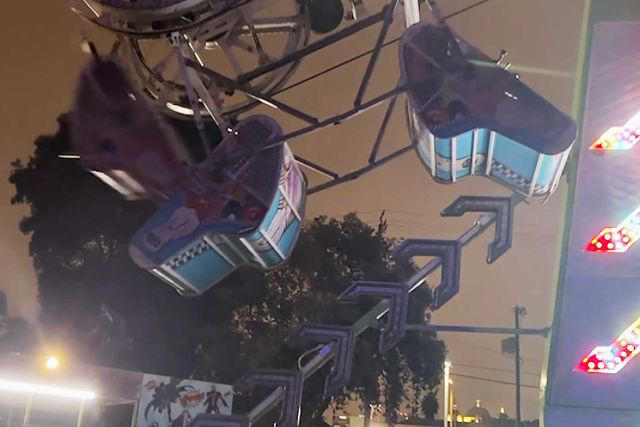 Carnival Ride Carriages Snap Off and Come Crashing Down in Terrifying Video