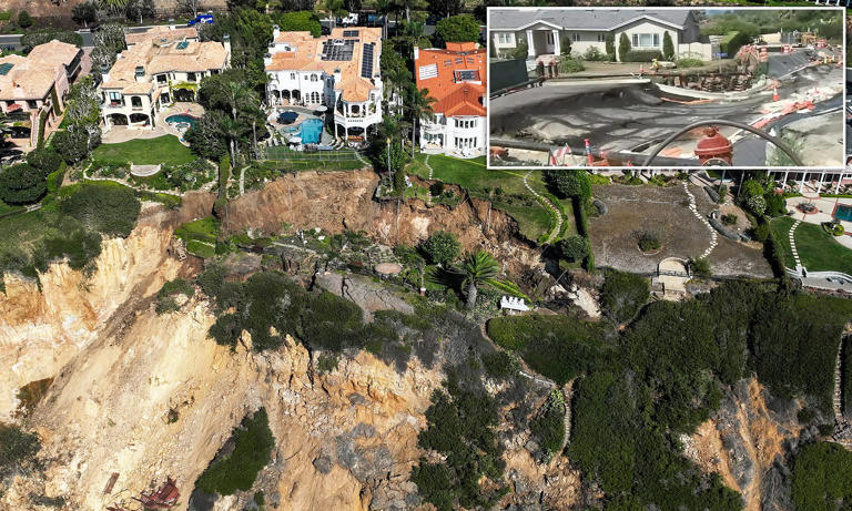 Landslide in wealthy Southern California enclave leaves multi-million ...