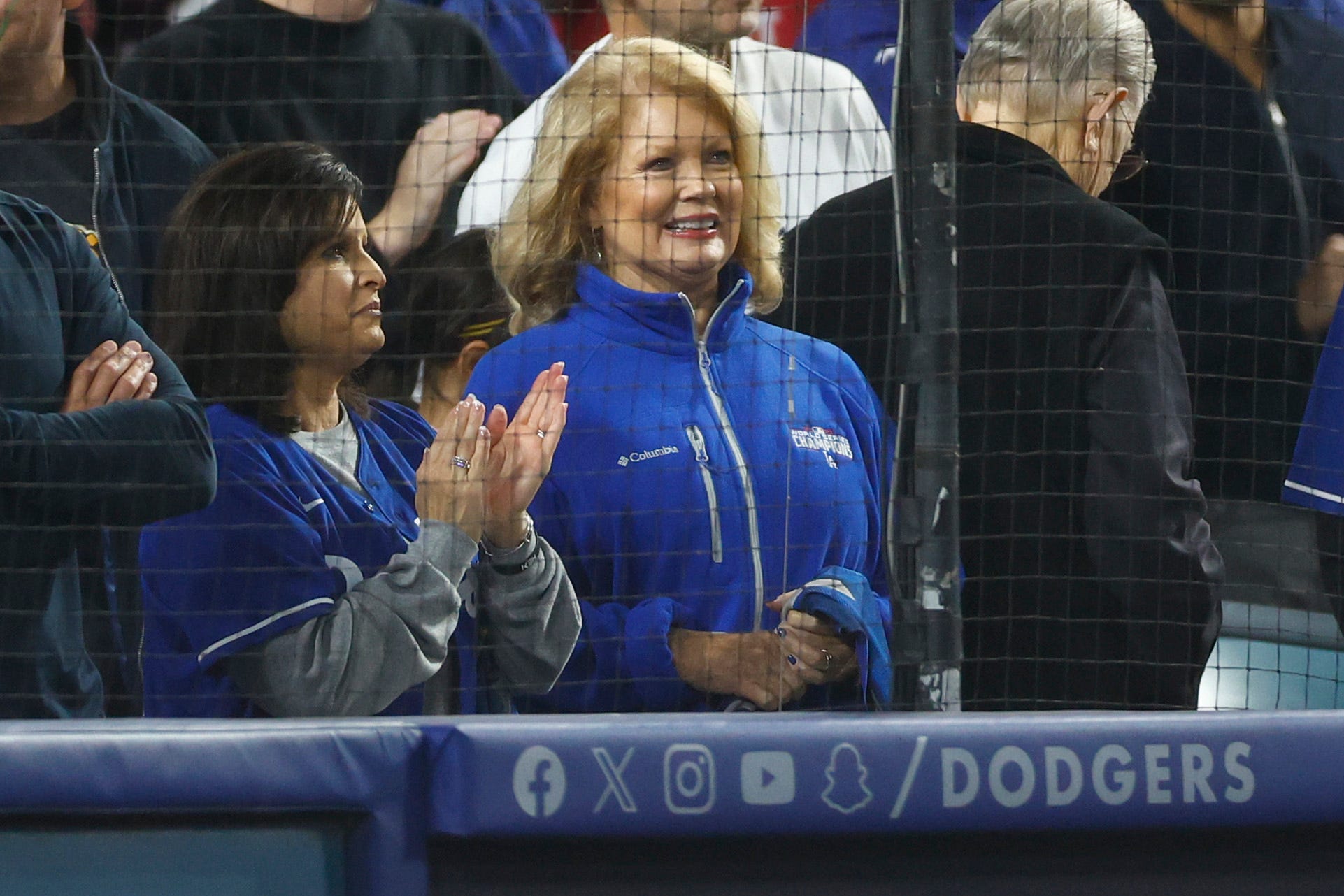 Will Mary Hart show up for Dodgers playoff games again?