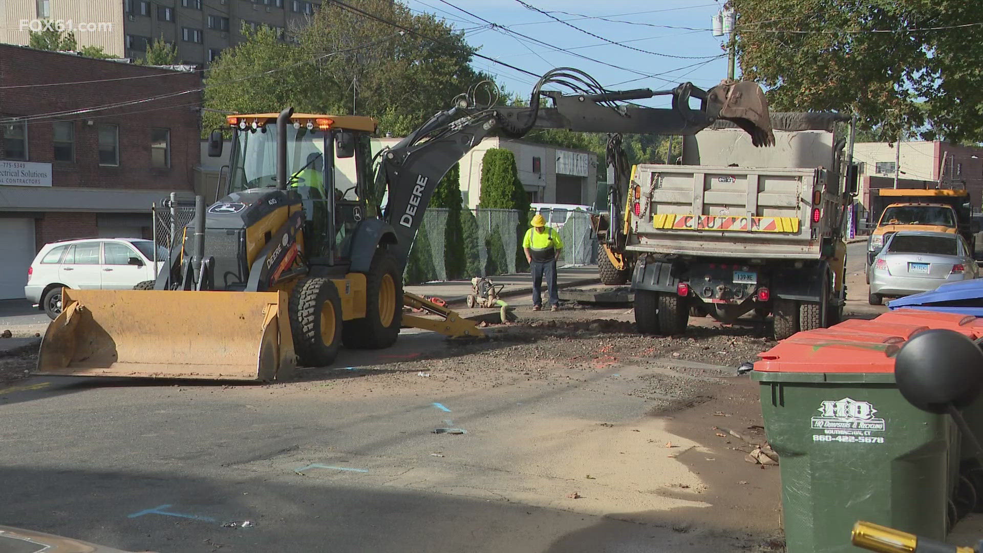 150-year-old Meriden water main bursts; crews quickly make repairs