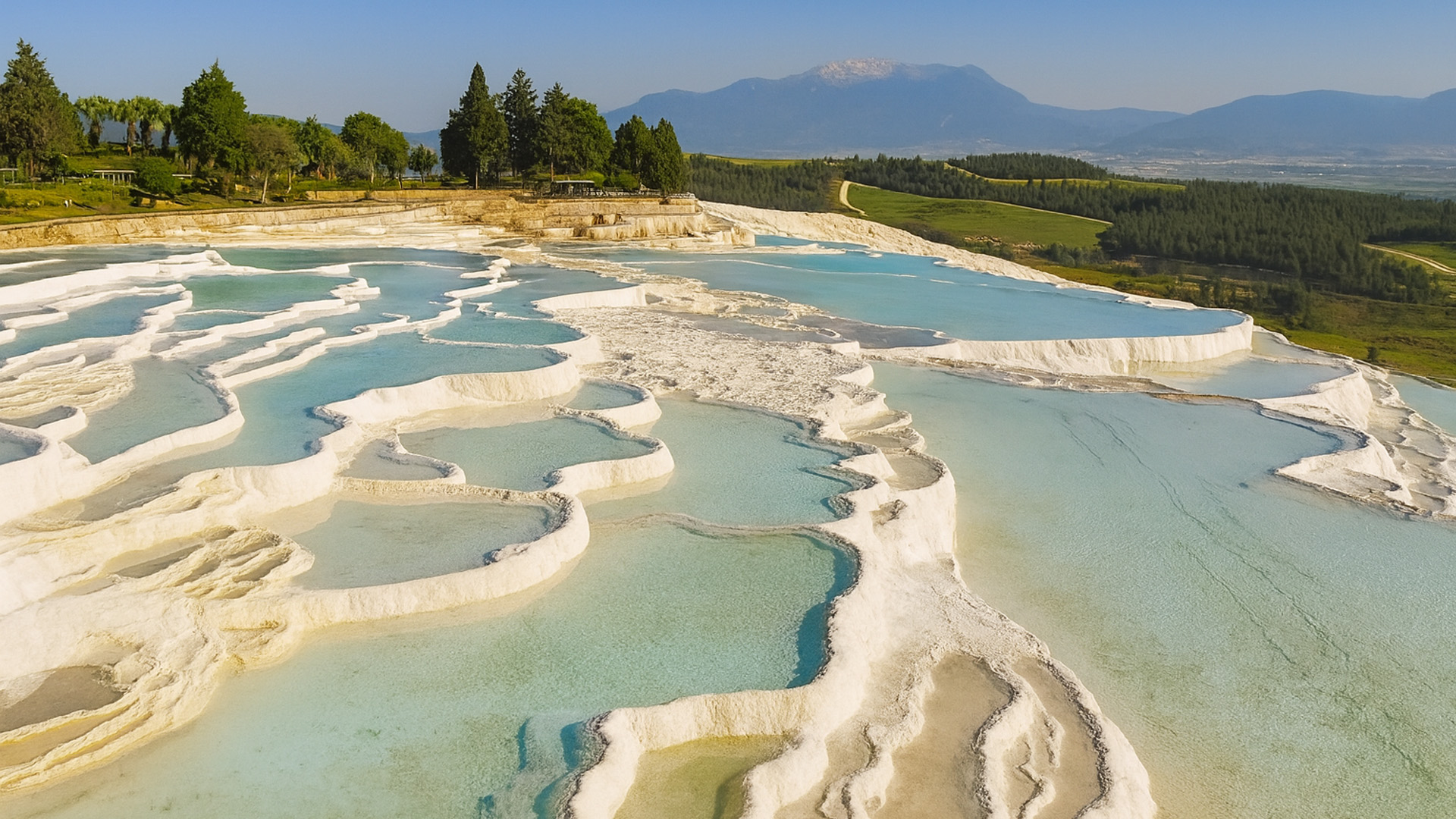 Pamukkale Thermal Terraces – Natural Wonder of Turkey in 4K