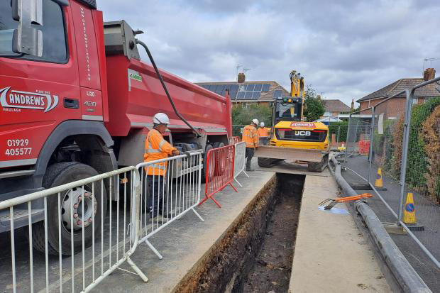 Town centre sewer upgrade finished early to tackle flooding