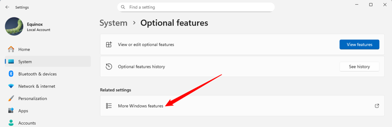 How to Install or Remove Optional Features in Windows 11