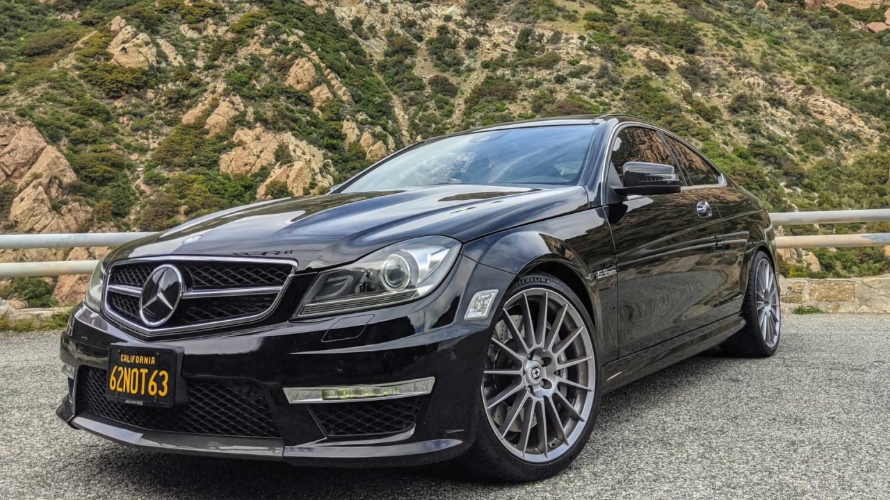 550HP W204 C63 AMG Renntech | Racestart & Launch with X-Pipe + Cat Delete