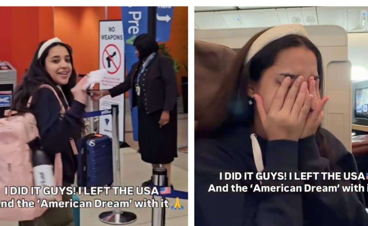 "America, I Love You": Indian Woman's Tearful Goodbye As She Leaves US ...