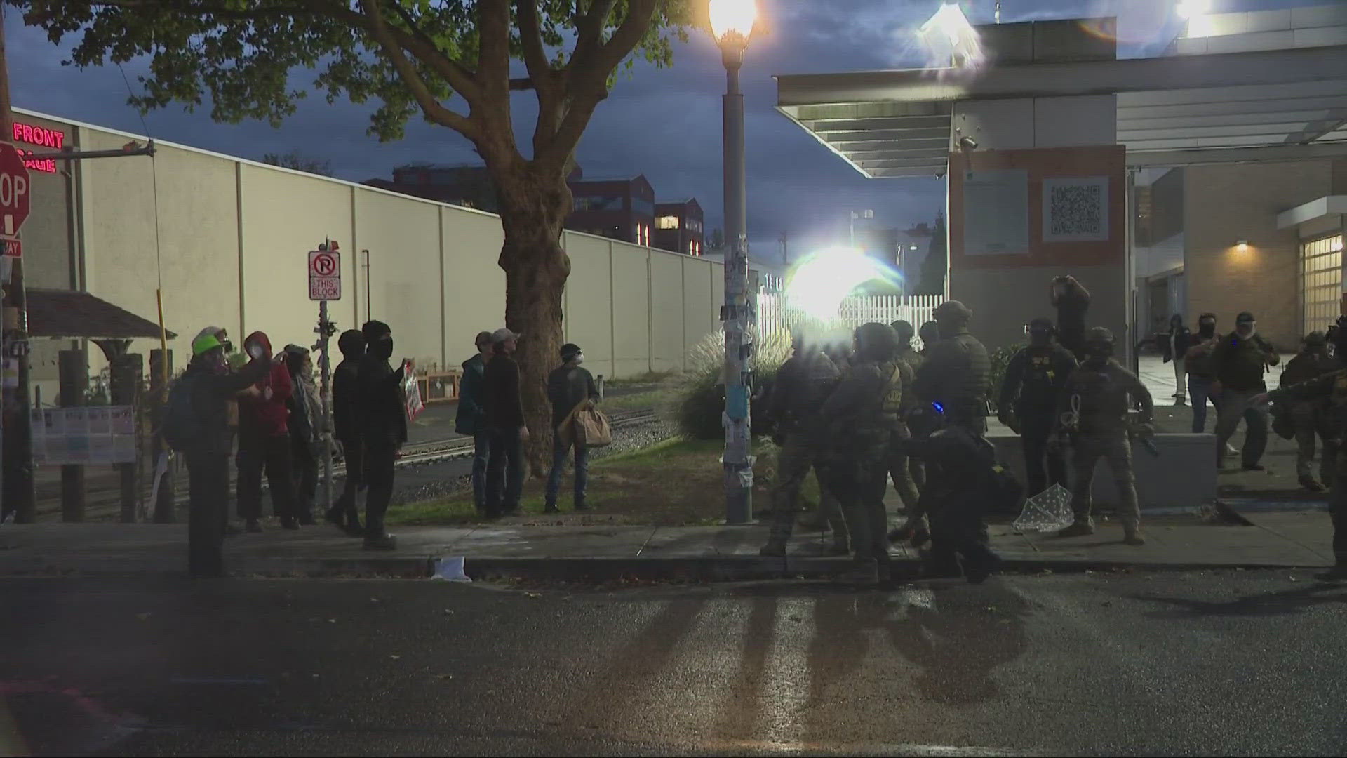 Person detained after putting flyer on Portland ICE building as ...