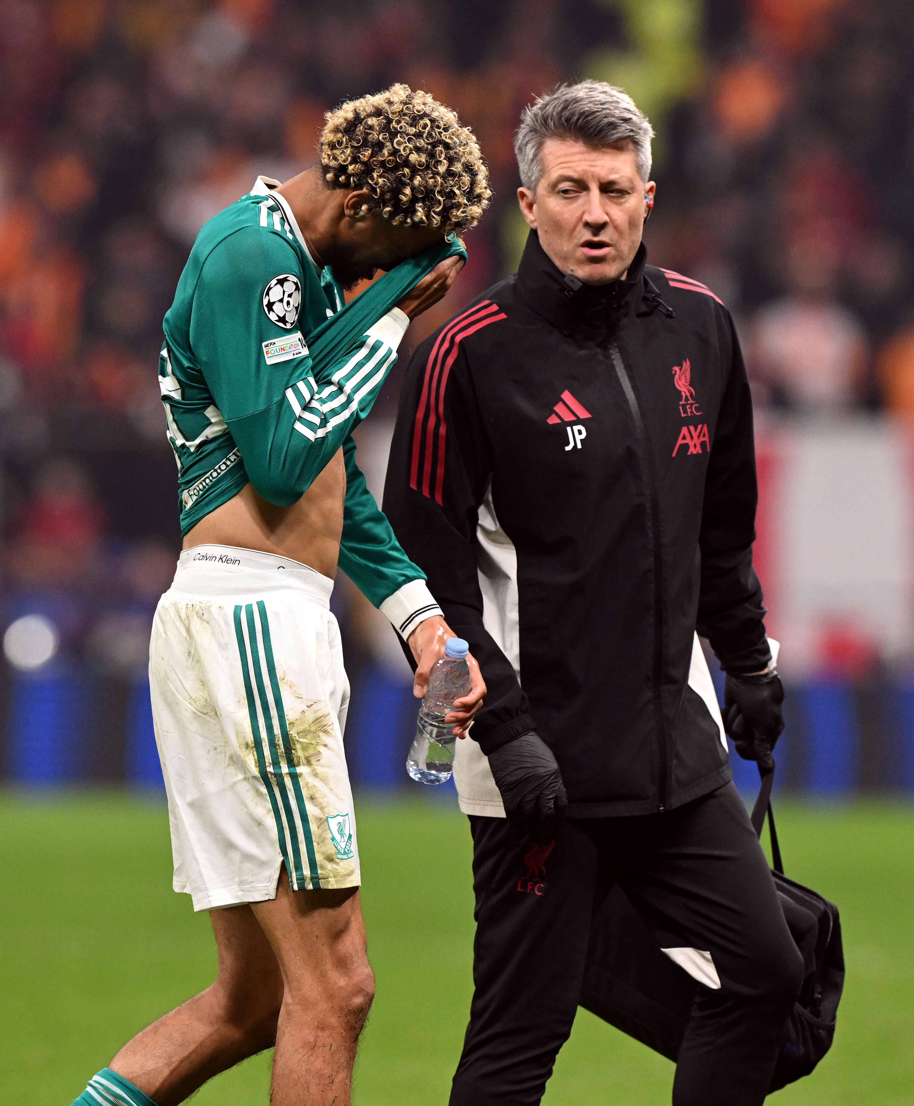 What Hugo Ekitike said in the mixed zone about Liverpool injury blow ...