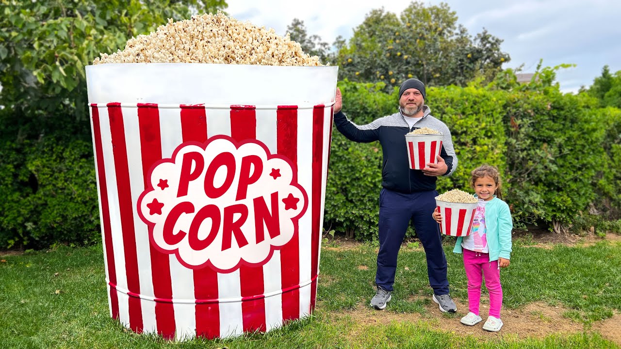 Making the Biggest Popcorn Bucket Meal Ever